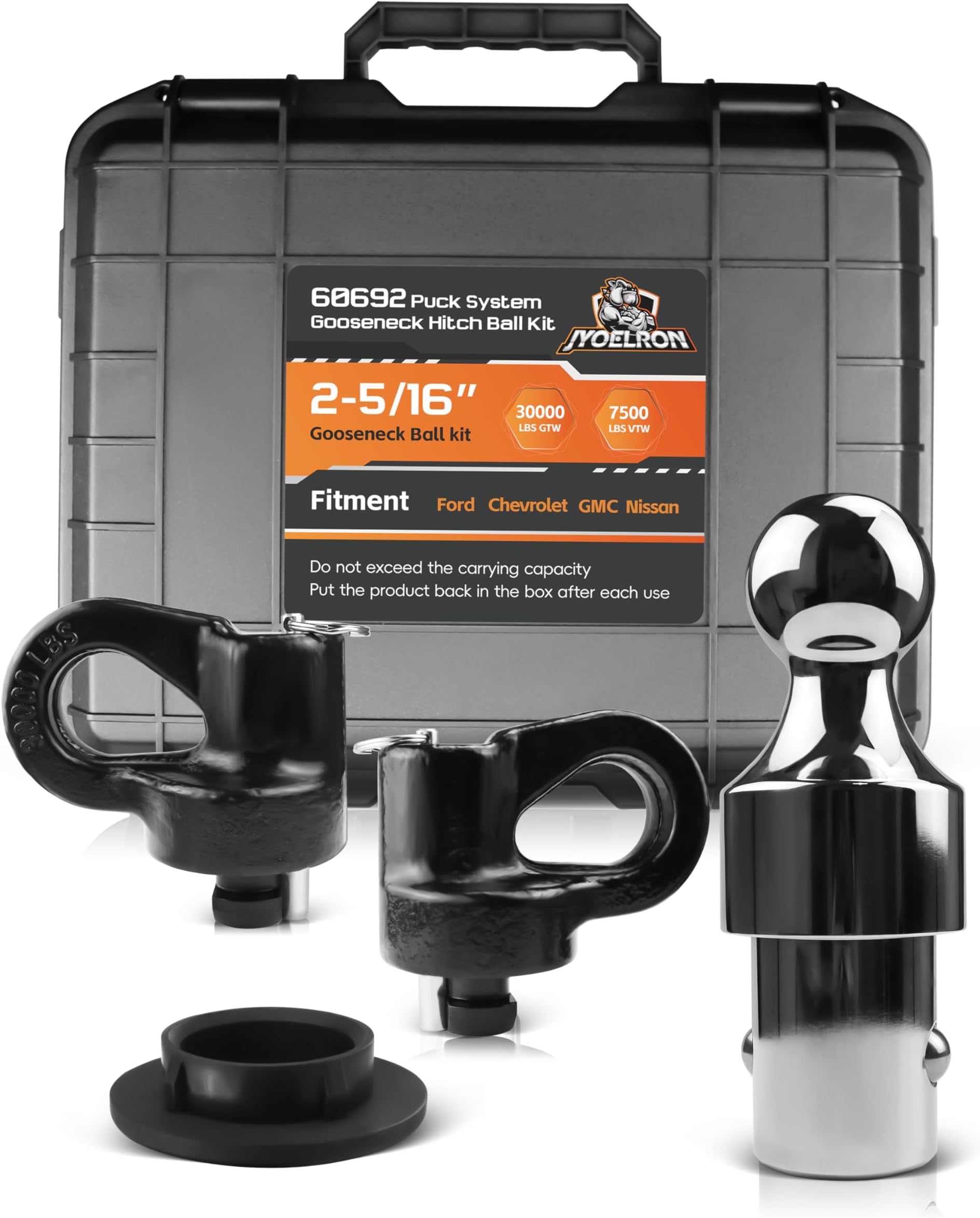 Amazon.com: 60692, Puck System Gooseneck Hitch Ball Kit, Compatible ...