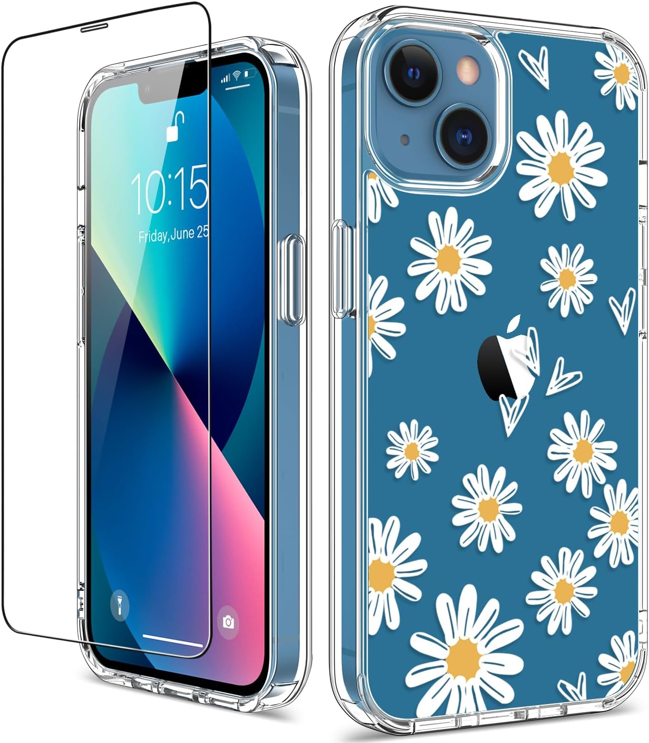 Amazon.com: GiiKa for iPhone 13 Case with Screen Protector, Clear ...