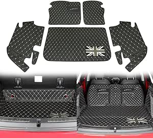 Amazon.com: QIDIAN Car Full Set Trunk Floor Mats Cargo Liner Trunk Boot ...