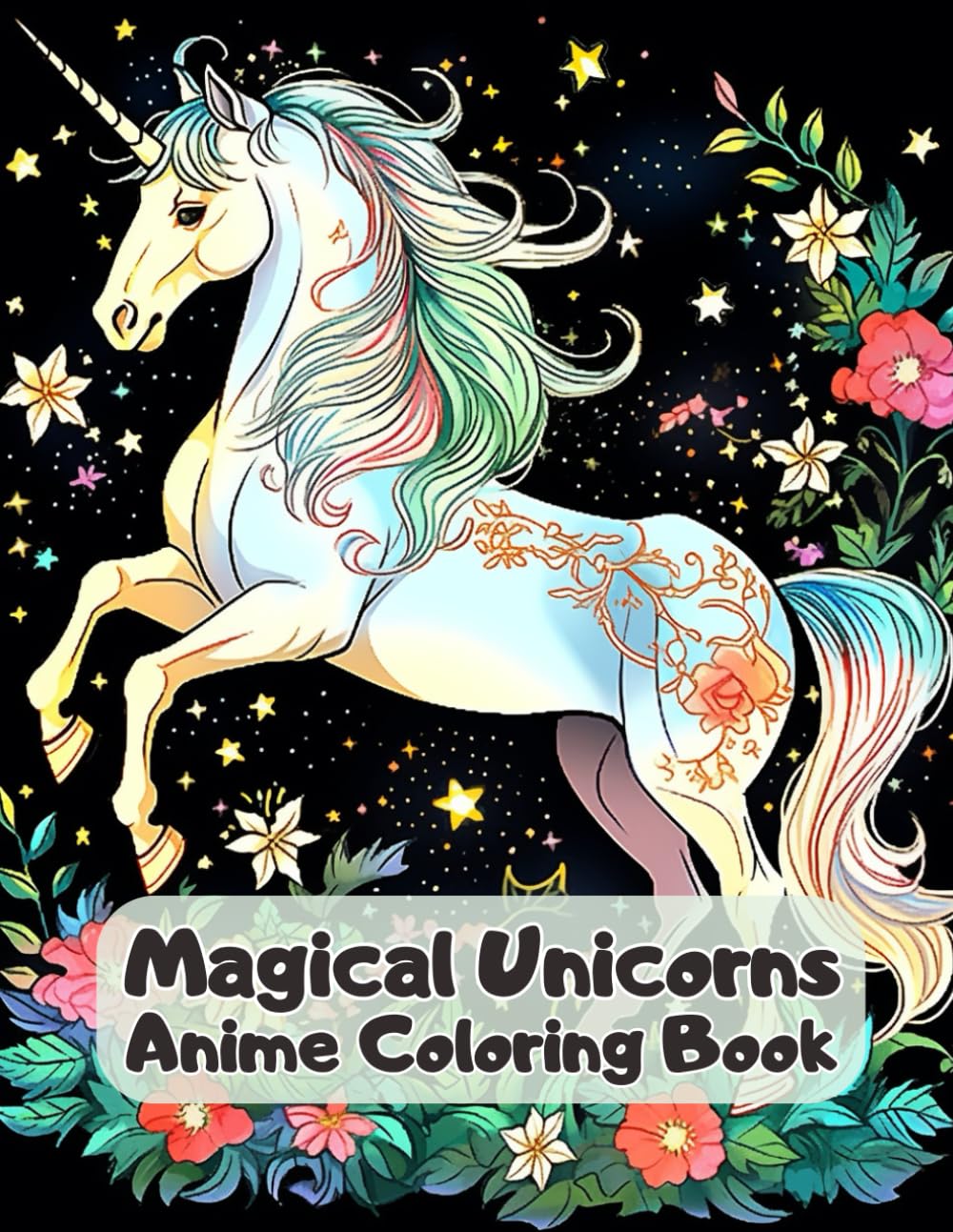 Amazon.com: Magical Unicorns Anime Coloring Book: Mystical Unicorns To ...