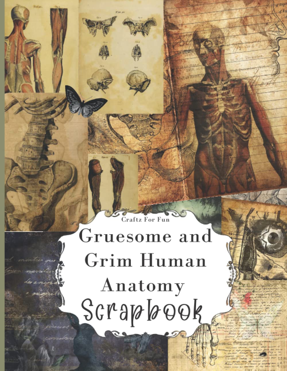 Gruesome and Grim Human Anatomy Scrapbook.: Over 170 Illustrations to ...