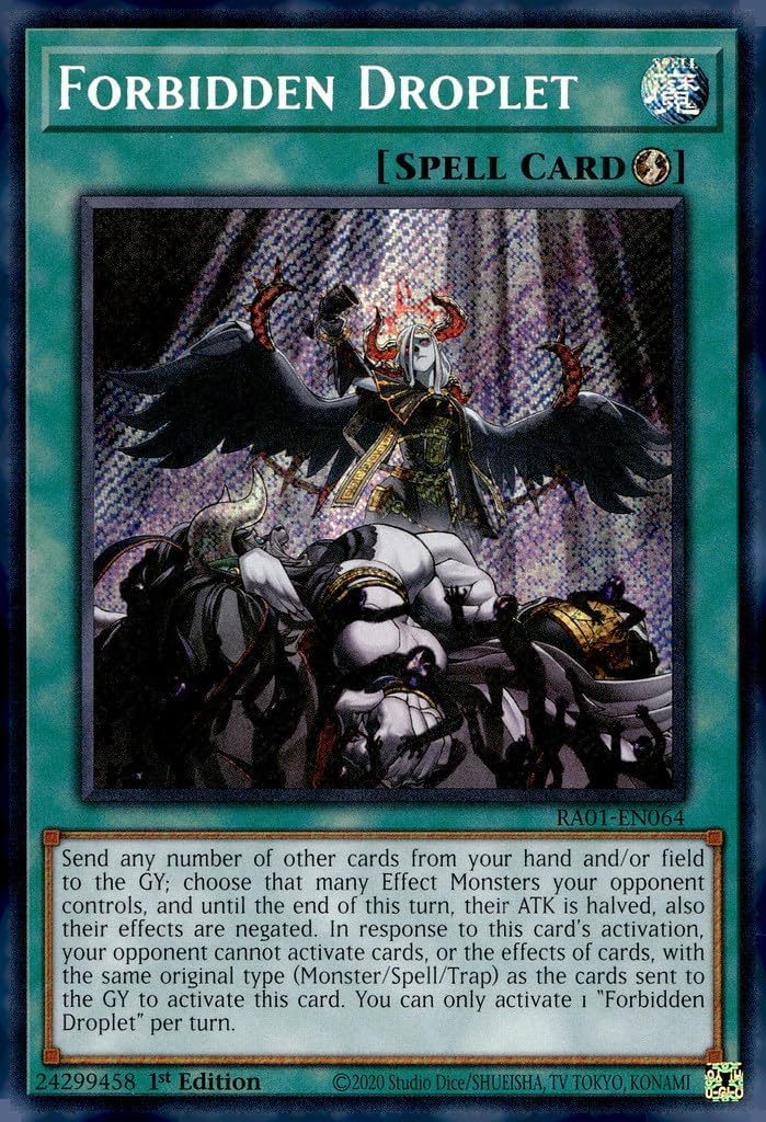 Amazon.com: Forbidden Droplet - RA01-EN064 - Secret Rare - 1st Edition ...