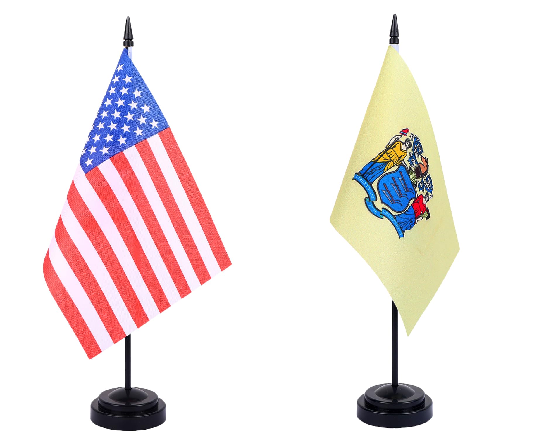 Snapklik.com : WXTWK 2 Pack USA New Jersey Flag New Jersey State Desk ...