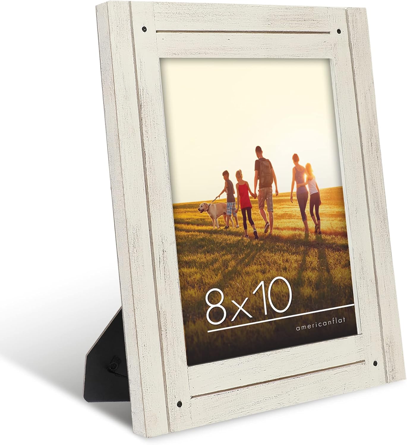 Amazon.com: Americanflat 8x10 Picture Frame in Aspen White - Rustic ...