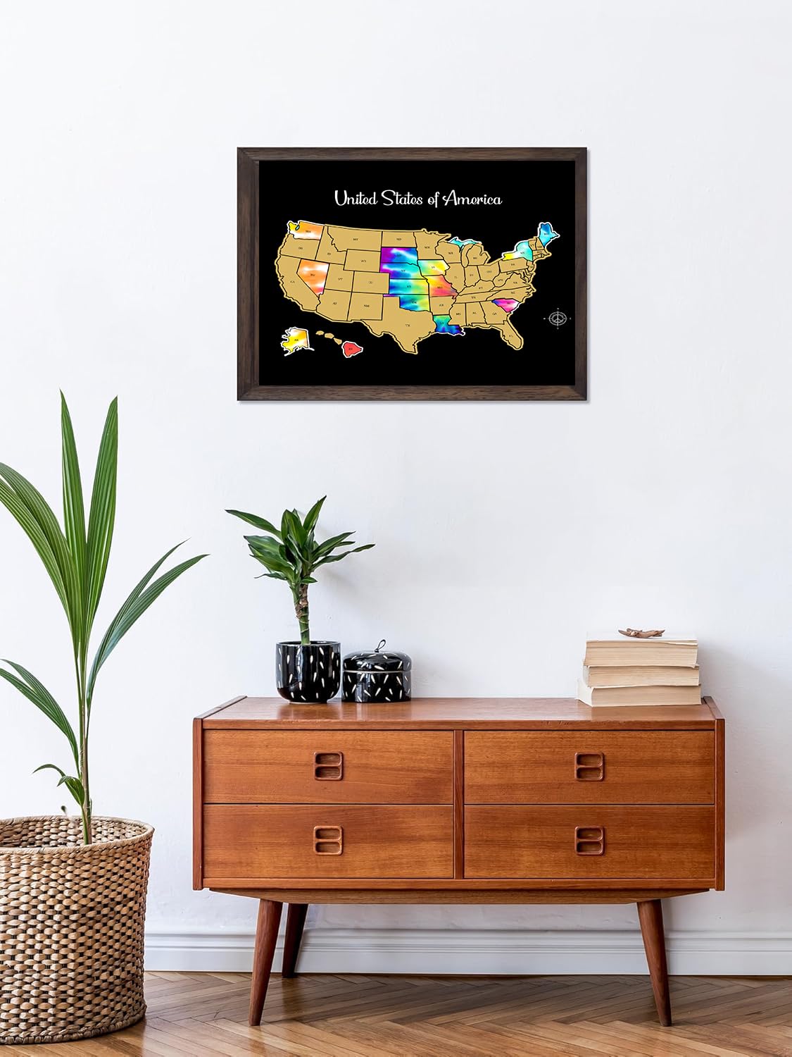 Snapklik.com : Scratch Off United States Travel Map - Vibrant Tie Dye ...
