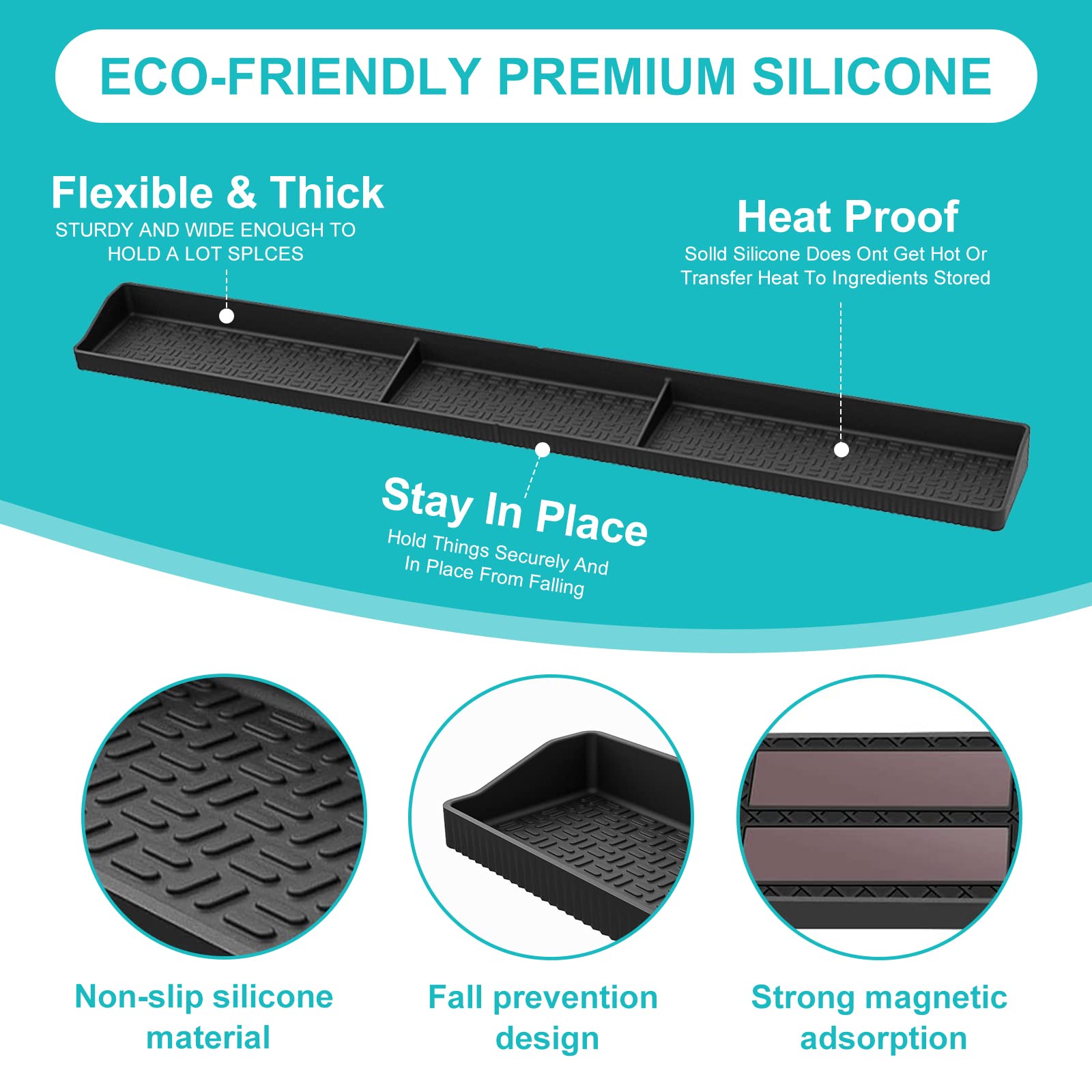 Snapklik.com : Tenlary Stove Top Shelf 30 Inch - Silicone Strong ...
