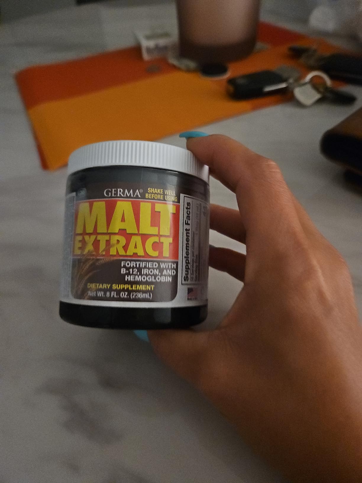 Amazon.com: Germa Extracto de malta con vitaminas reforzadas con B-12 ...