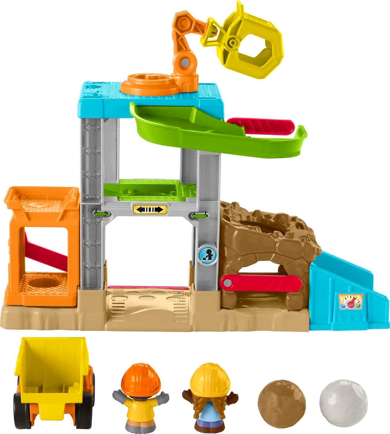 Amazon.com: Fisher-Price Little People Load Up ‘n Learn Construction ...