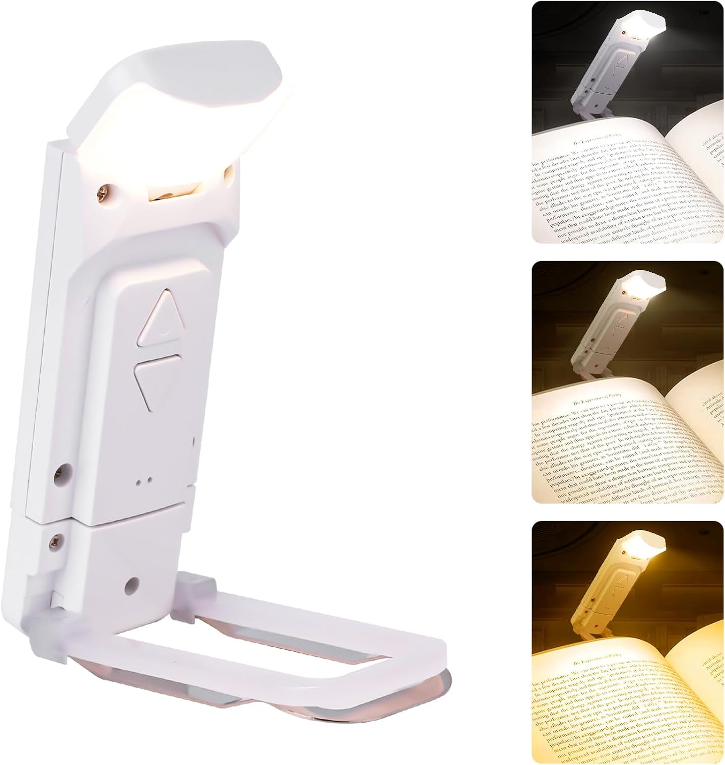 OurLeeme Reading Light Clip on LED Lamp Flexible USB Rechargeable Eye ...