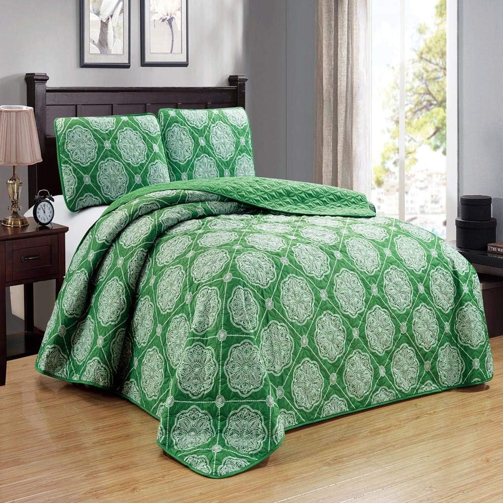 Amazon.com: Duck River Textiles Kennelly 3 Piece Bedspread Set, Full ...