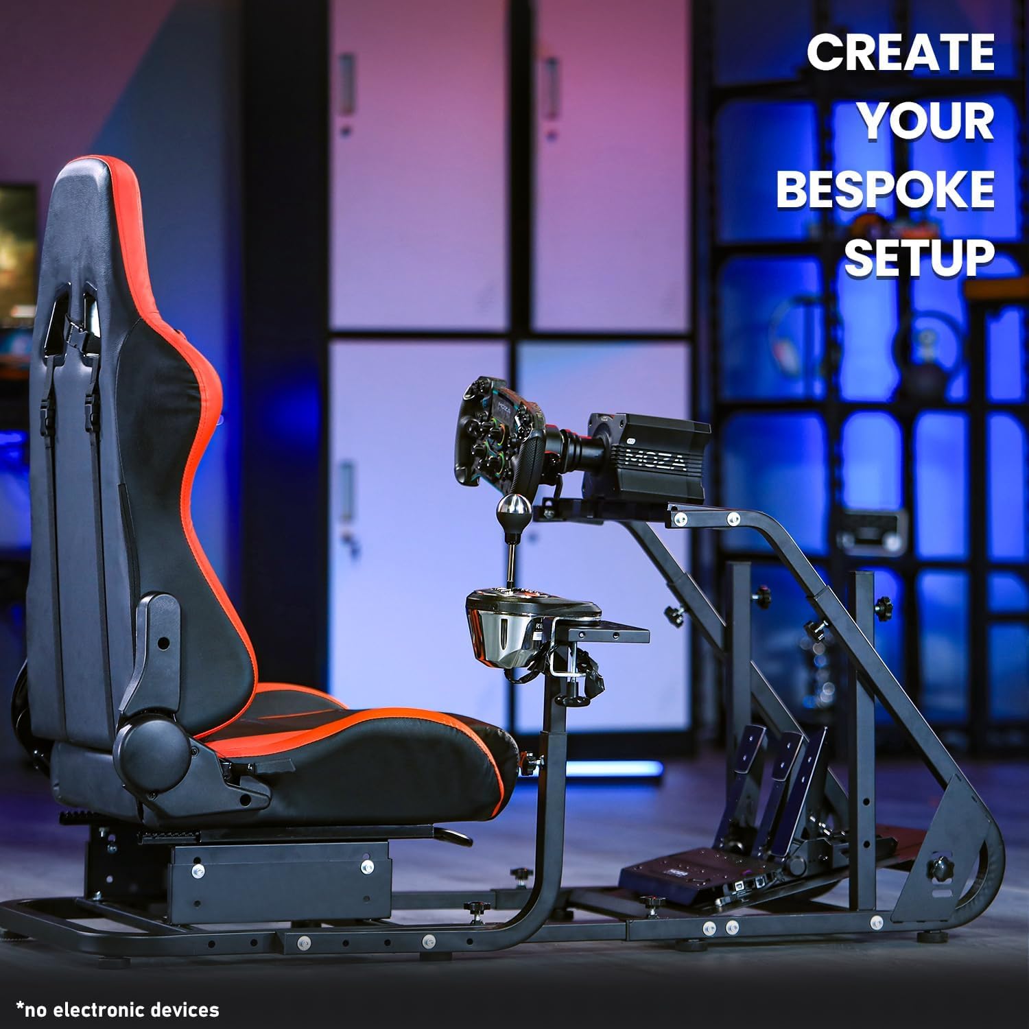Snapklik.com : Marada Adjustable Racing Simulator Cockpit Frame