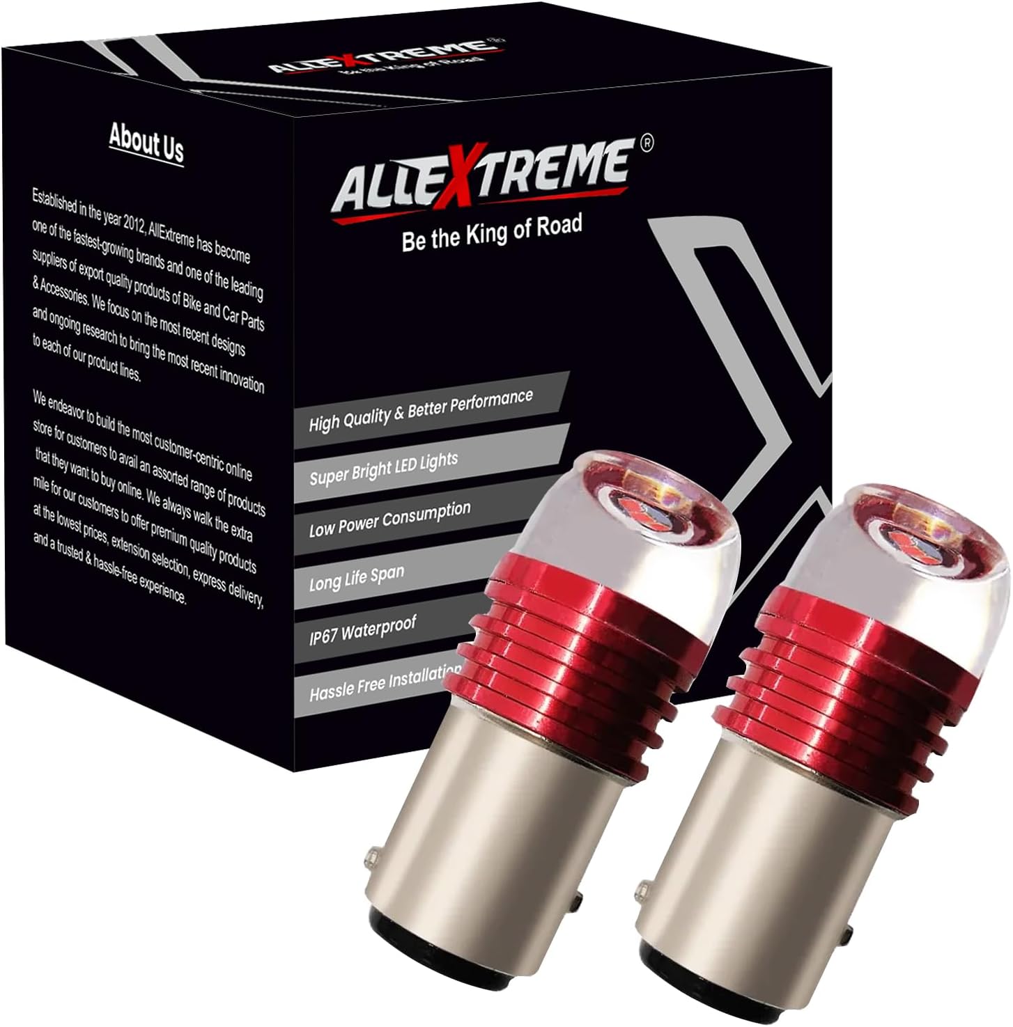 Allextreme EXNPE14 T10 LED Light Single Flash Reversing Tail Parking ...