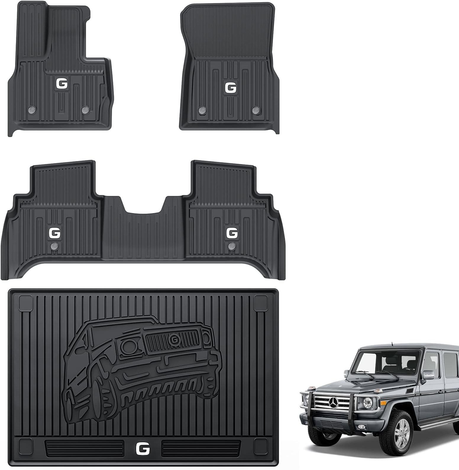 Amazon.com: EACCESSORIES EA Cargo Liner - Trunk Mat for Mercedes-Benz G ...