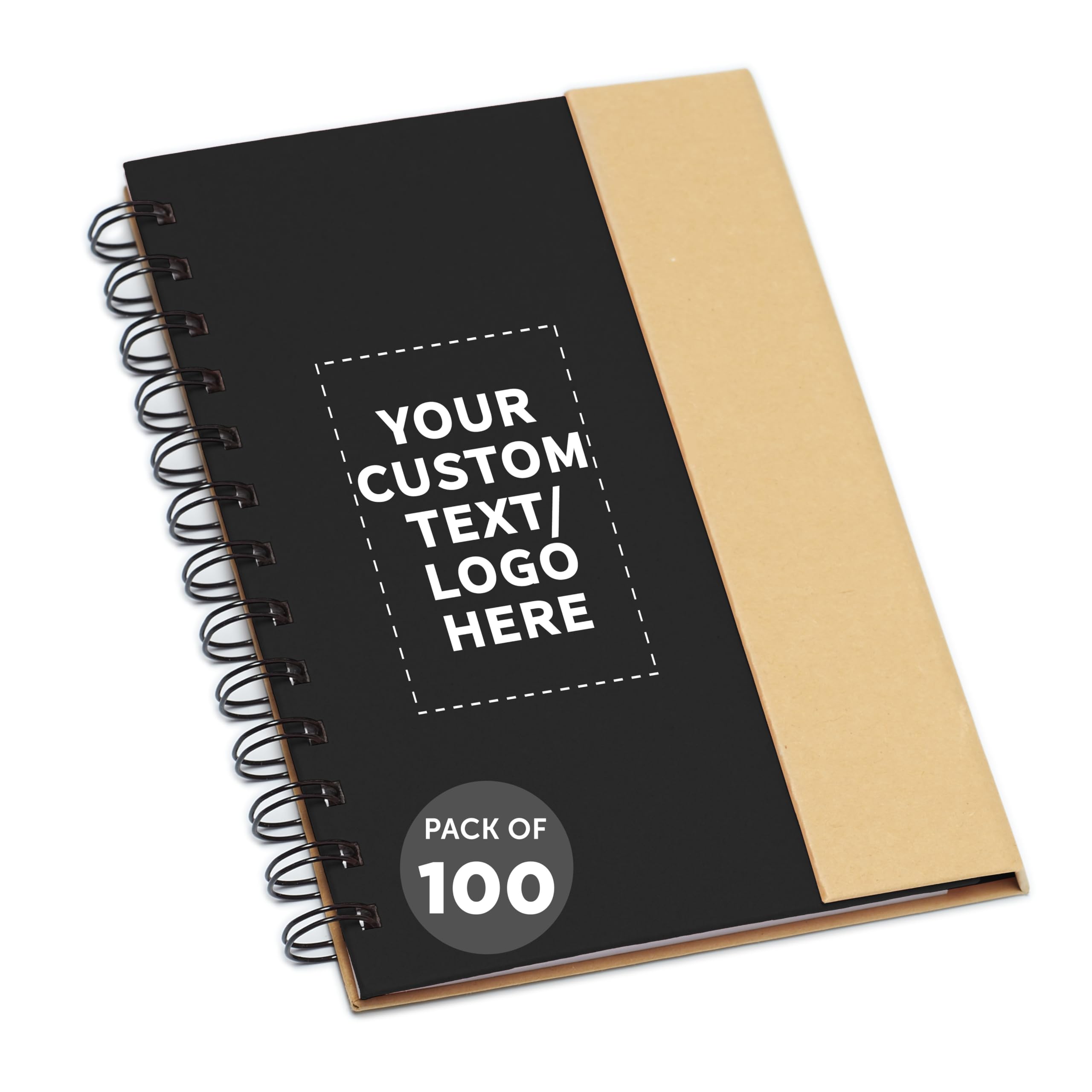 Amazon.com : DISCOUNT PROMOS Custom Eco Friendly Spiral Notebooks with ...