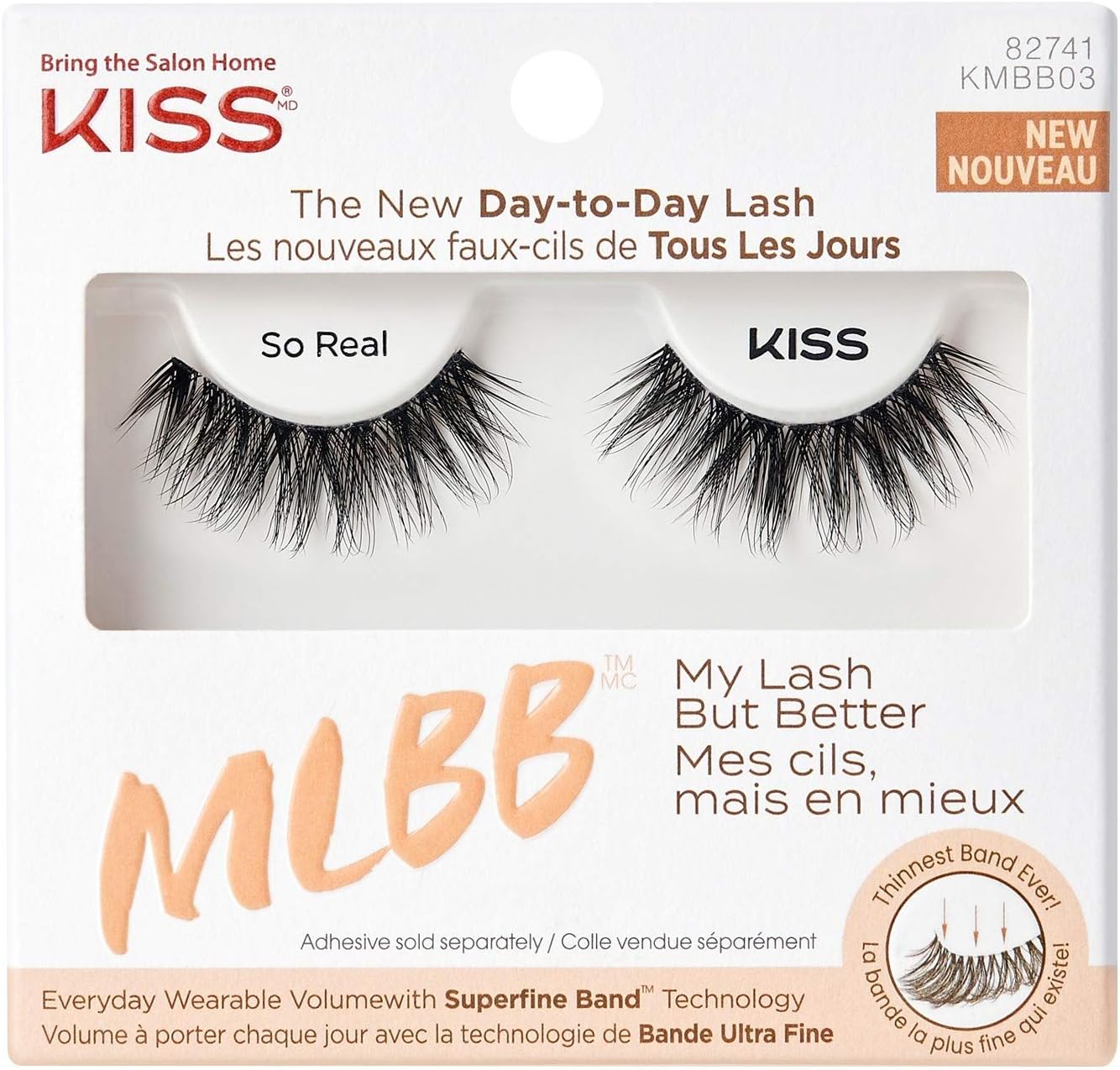 Amazon.com: KISS Looks So Natural Trio Lash Medium Combo Pack, False ...