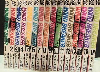Amazon.co.jp: WIND BREAKER Comics Complete Volume Set, Volume 1 - 16 ...