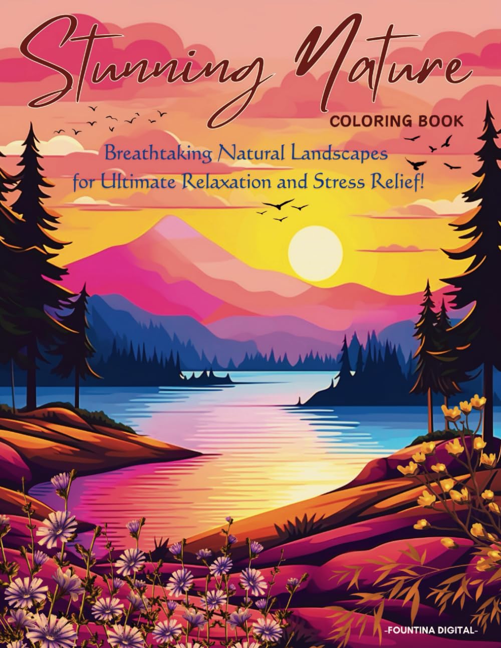 Amazon.com: Stunning Nature Coloring Book: Breathtaking Natural ...