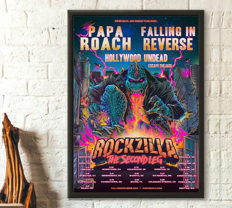 Rockzilla The Second Leg Tour 2023 Poster, The Second Leg Tour Poster ...