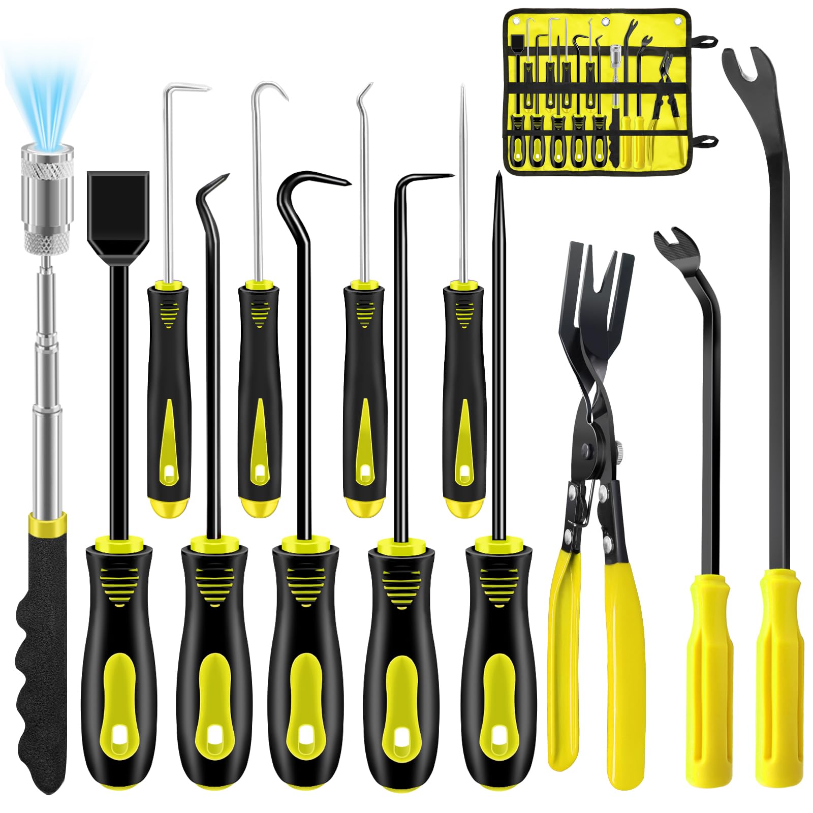 Amazon.com: 13 Pcs Precision Hook and Pick Tool Set with Clip Removal ...