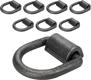 Amazon.com: BOKE YOUNG 5/8" 18000 lbs Heavy Duty Weld-On Forged Steel D-Rings Tie Anchor Tie ...