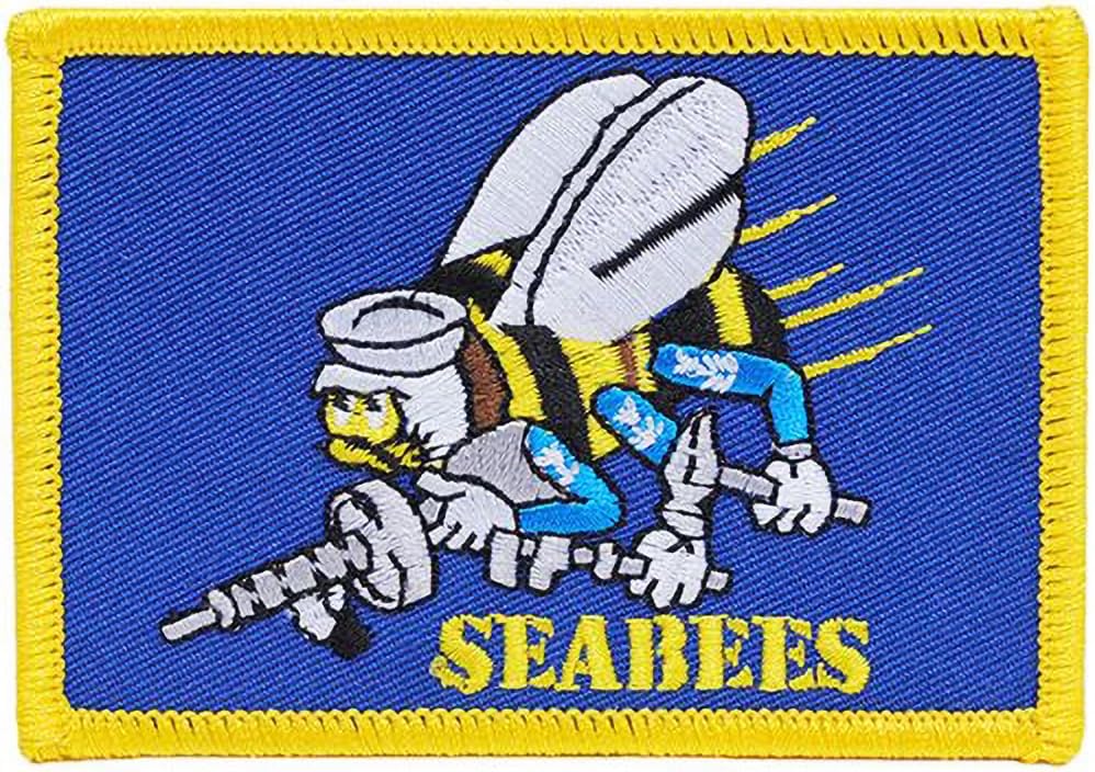 Amazon.com: United States Navy USN Seabees Embroidered Patch, with Iron ...