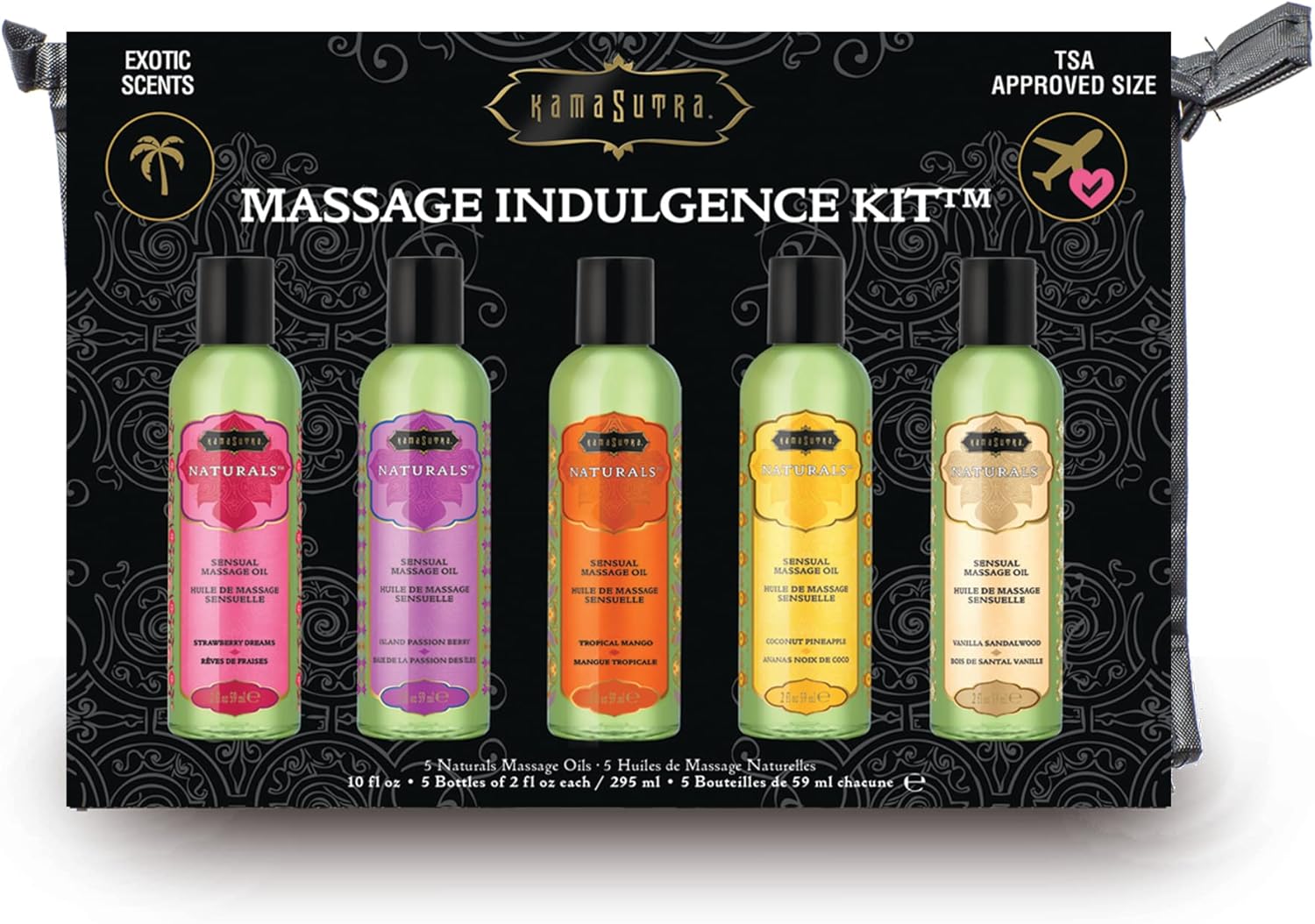 Amazon.com: Kama Sutra Massage Indulgence Kit Five Massage Oils ...