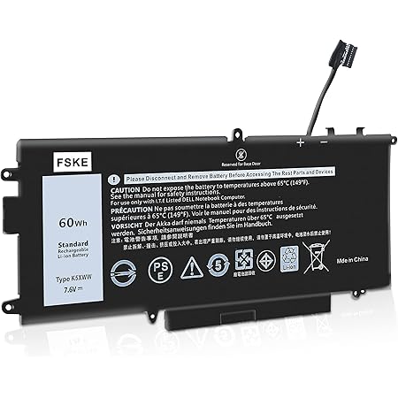 Amazon.com: Dentsing 60Wh K5XWW Laptop Battery Compatible with Dell ...