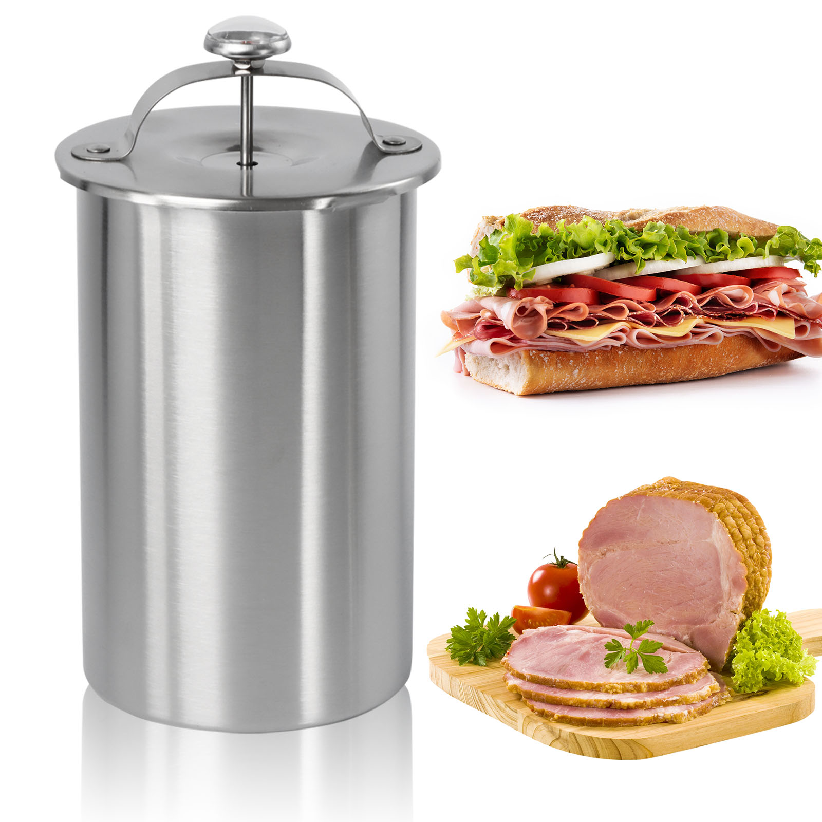 Watch How to Use KEISSCO Ham Sandwich Meat Press Maker on Amazon Live