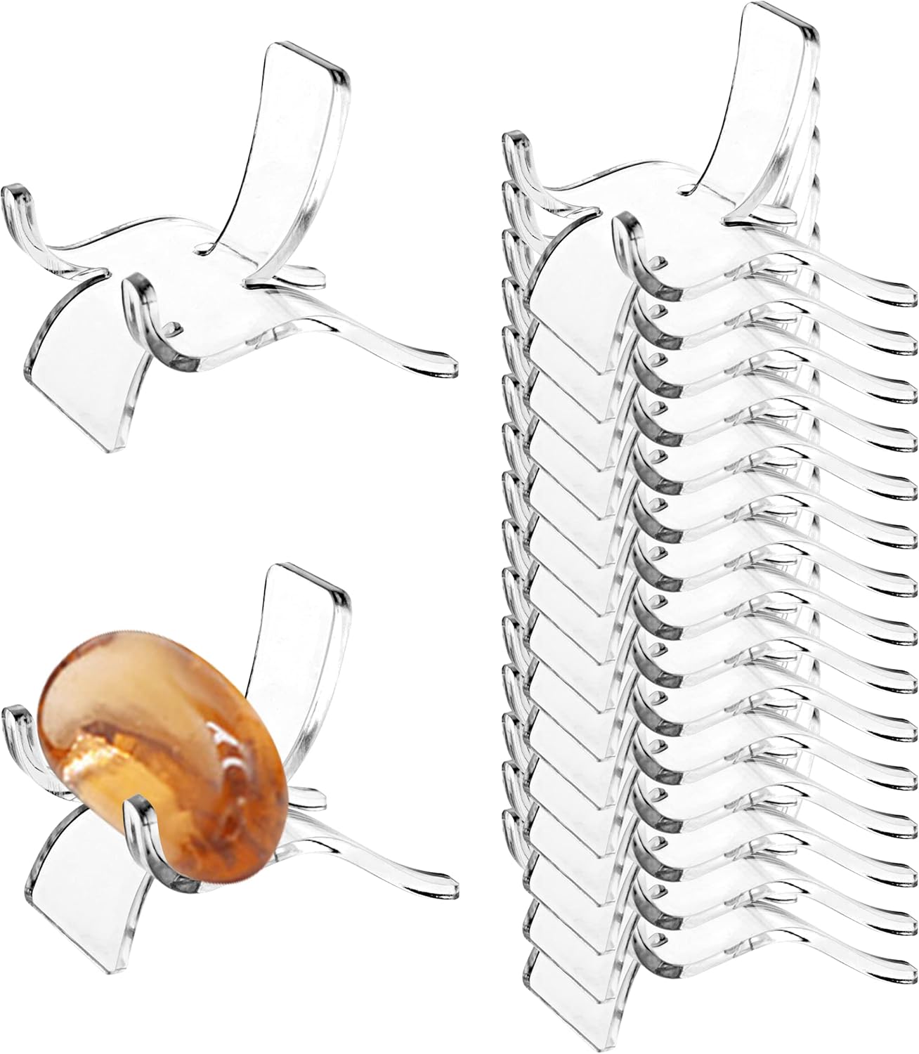 20pcs Acrylic Display Stand Transparent Acrylic Stands for Display ...