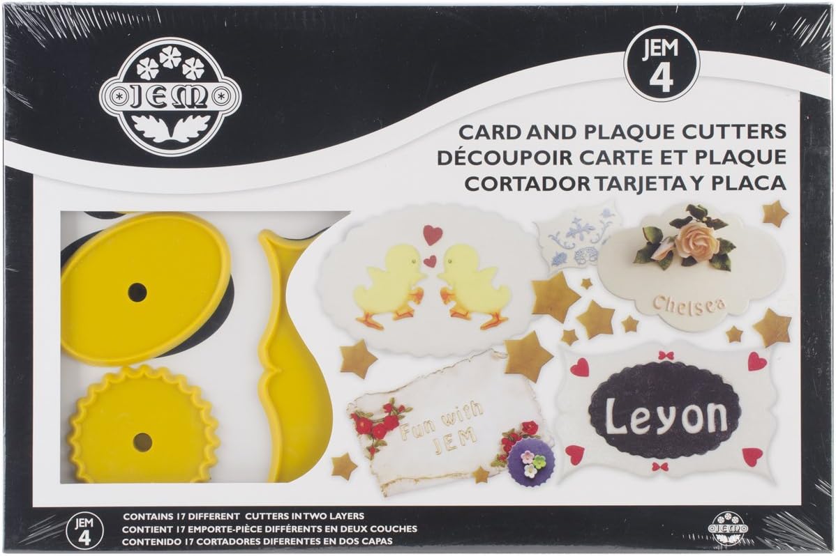 Amazon.com: Plastic Cutter Set-Jem Four Set - Small Plaques: Home & Kitchen