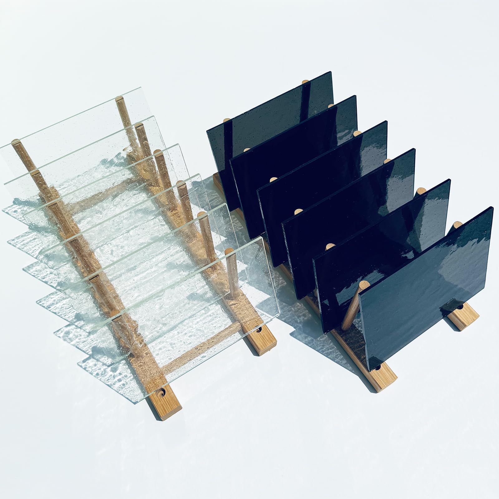 Amazon.com: ILLUCKAI 12 Sheets Transparent COE 96 Glass for Fusing ...