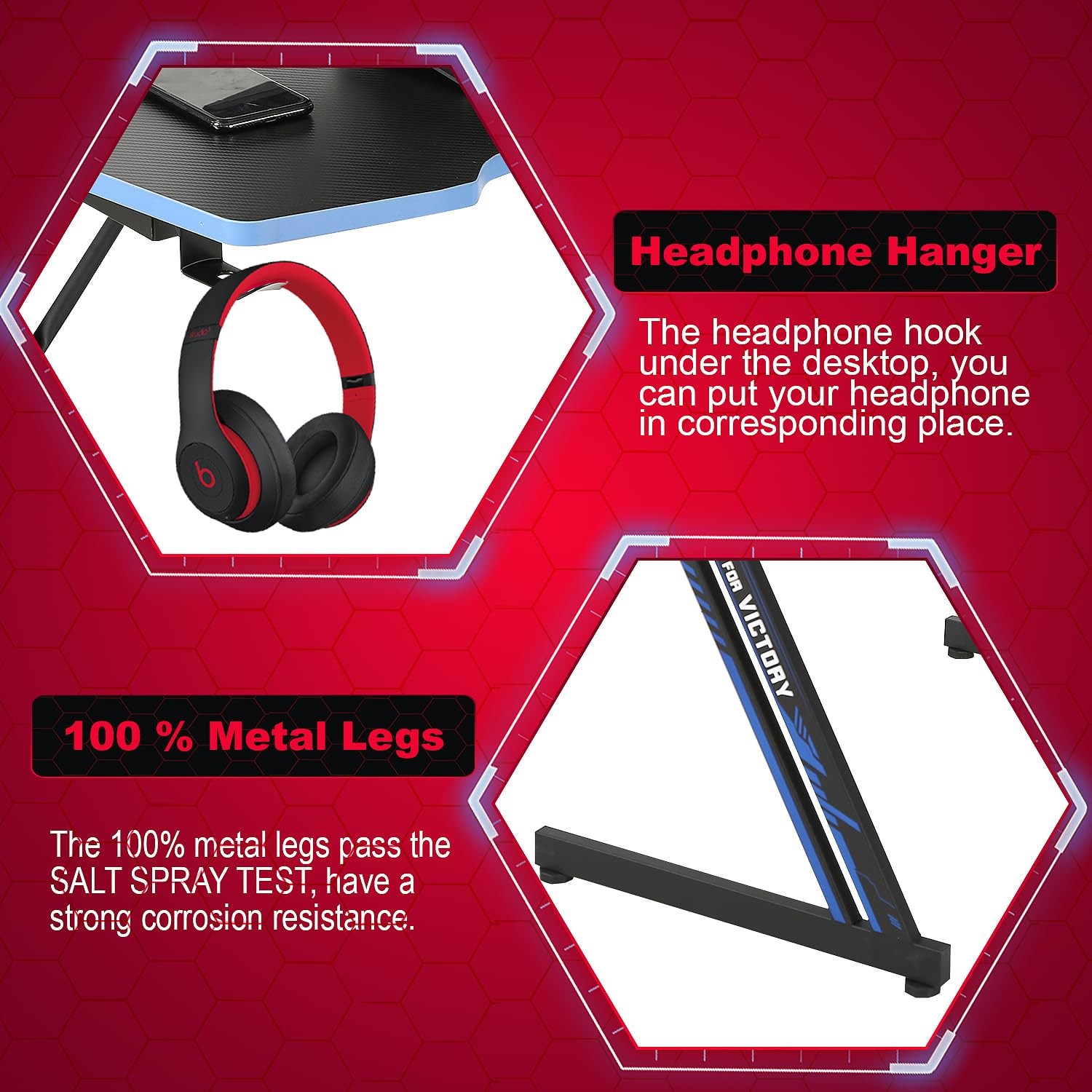 Snapklik.com : PayLessHere 39 Inch Modern Z-Shaped Computer Desk For ...