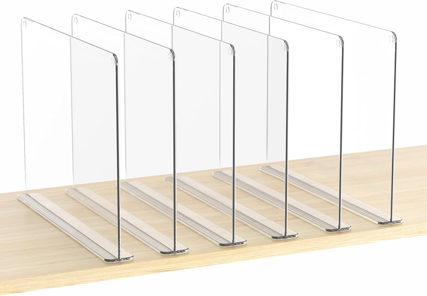 Amazon.com: HBlife 6 PCS Clear Acrylic Shelf Dividers for Closet, 8 ...