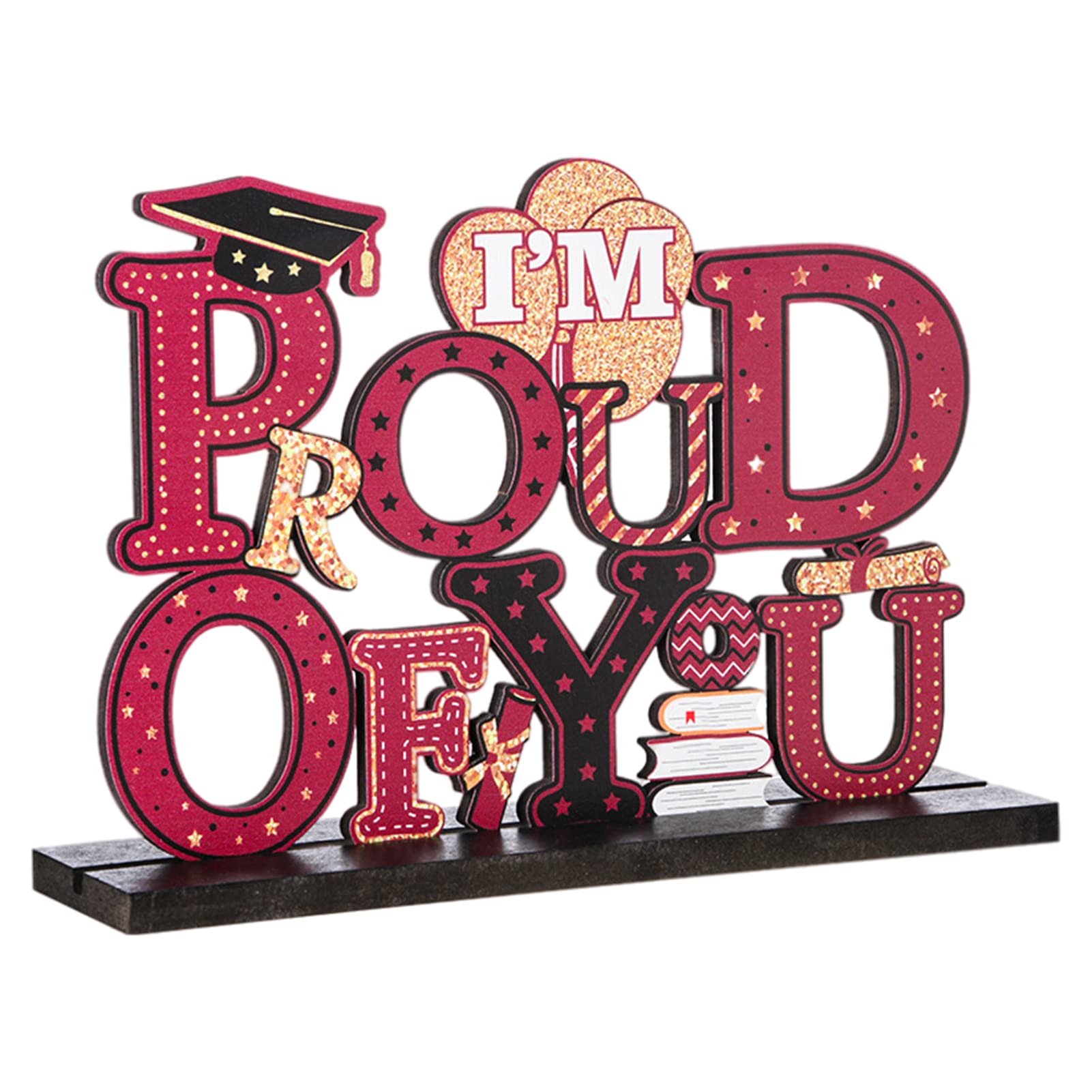 Buy Wooden Graduation Table Decorations 2022 Congrats Grad Sign ...