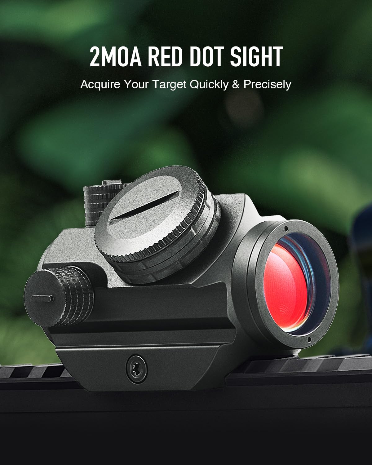 Snapklik.com : PINTY Tactical Red Dot Sight, 2 MOA Smiley Face Reflex Sight