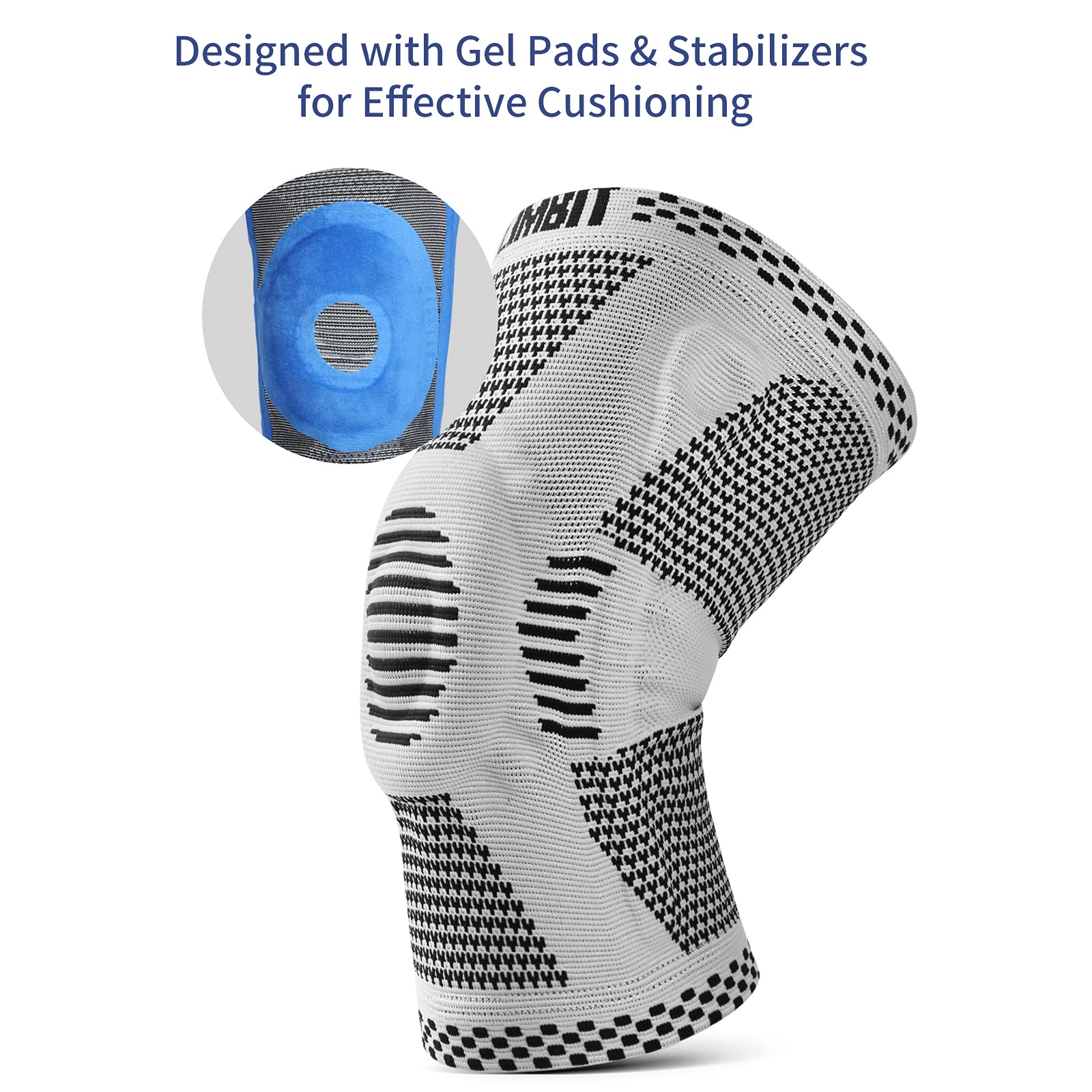 SLIMBIT Professional Knee Brace - Knee Pain Compression Sleeve For ...