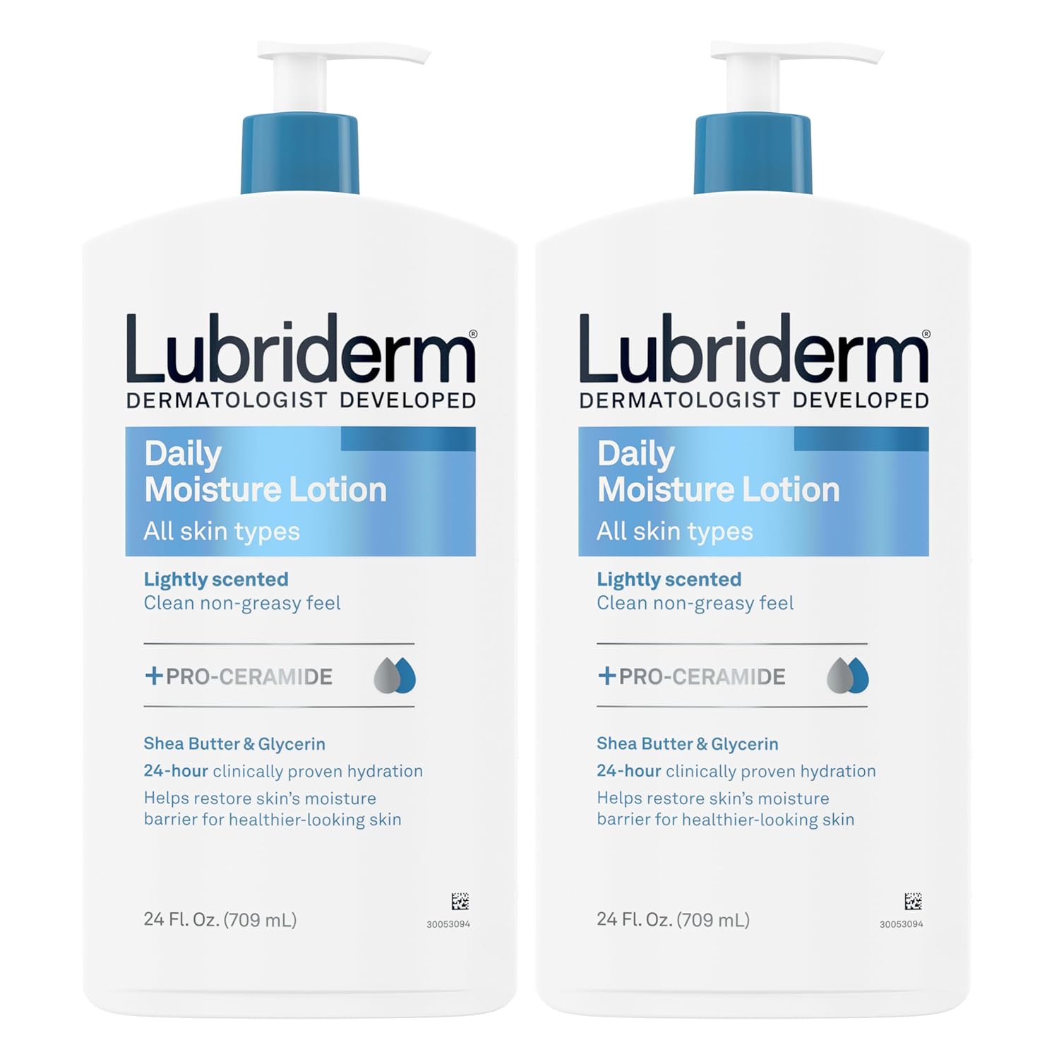 Amazon.com : Lubriderm Daily Moisture Lotion + Pro-Ceramide with Shea ...