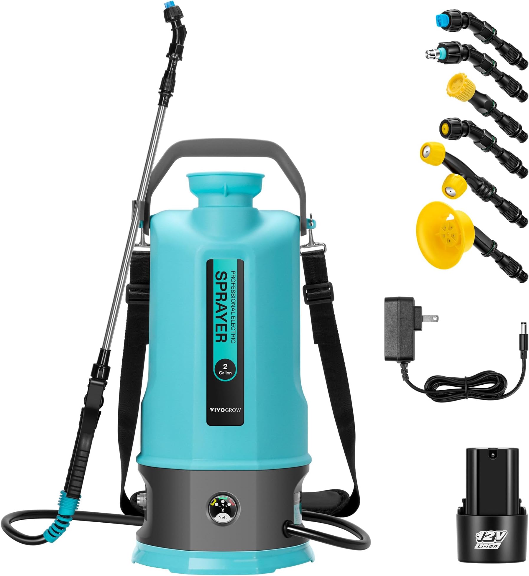 Amazon.com : Scotts 2 Gallon Lithium-Ion Battery Powered Sprayer with ...