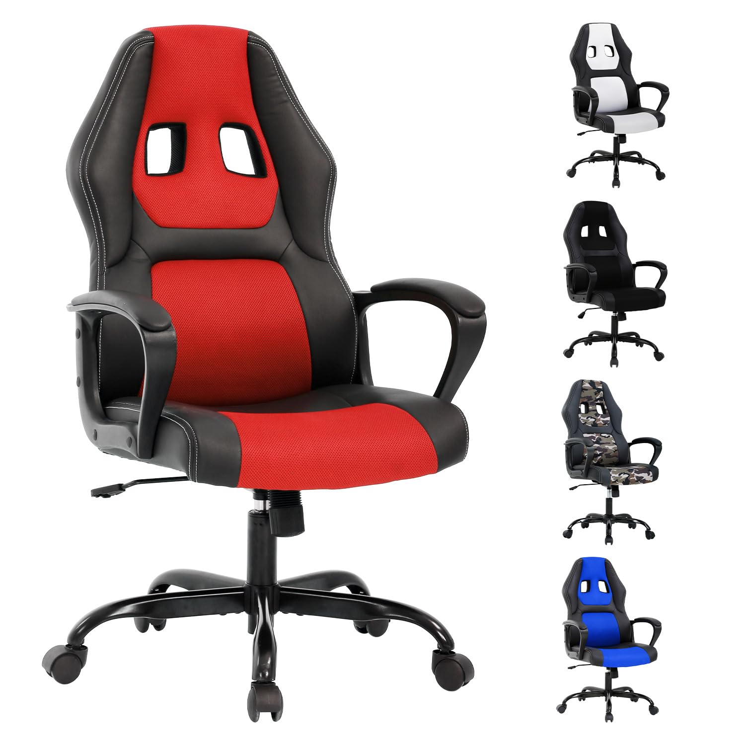 Amazon.com: Red Gaming Chair for Kids, Ergonomic Office Chair Computer ...