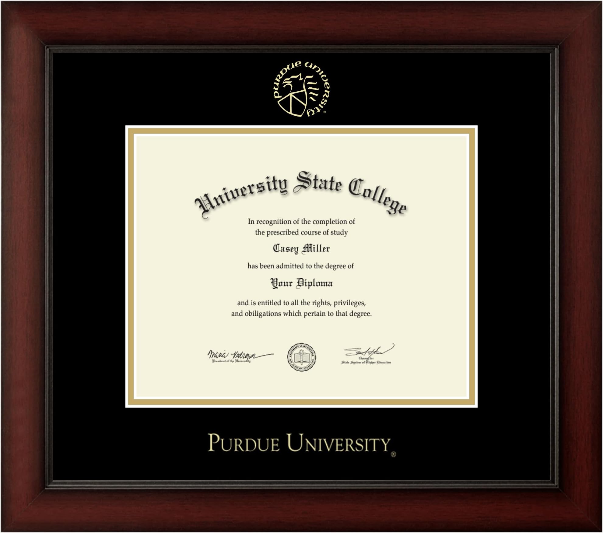 Amazon.com - Campus Images Purdue University Petite Diploma Frame