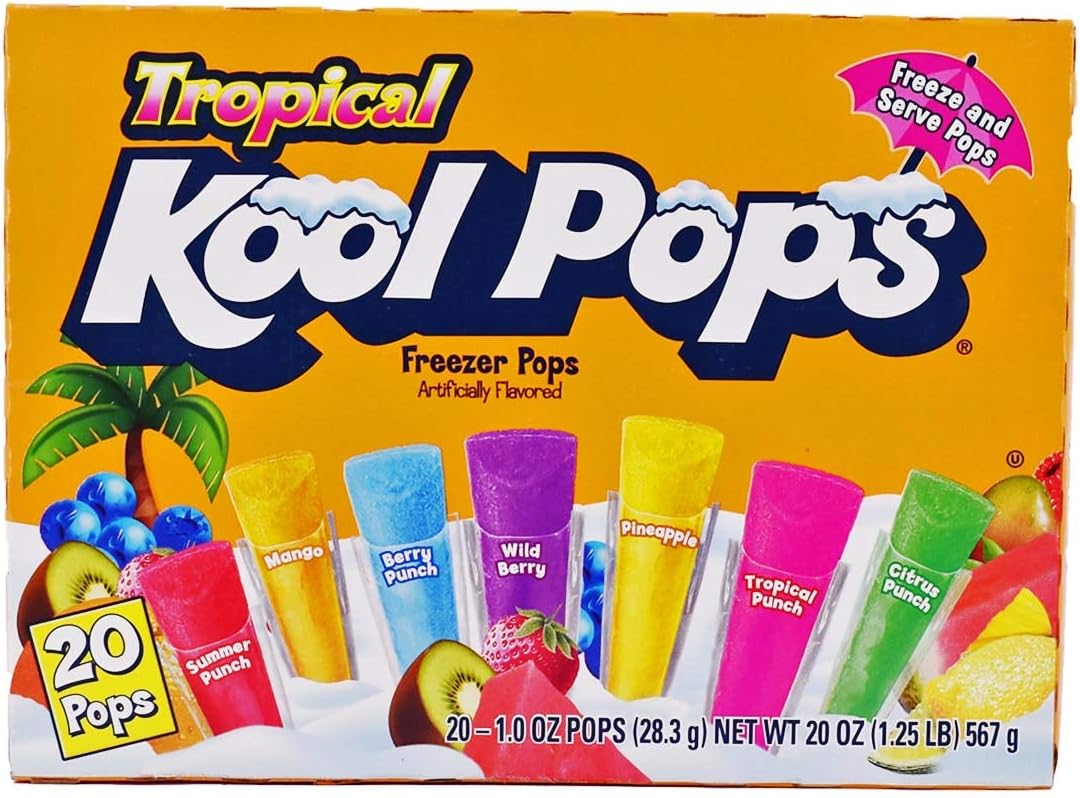 Amazon.com: Kool Pops Tropical 20 Freezer Pop 567g : Grocery & Gourmet Food
