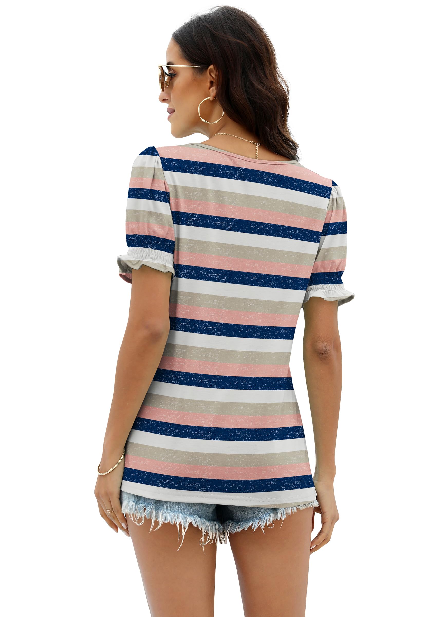 Snapklik.com : Short Sleeve Shirts For Women Dressy Casual Summer ...