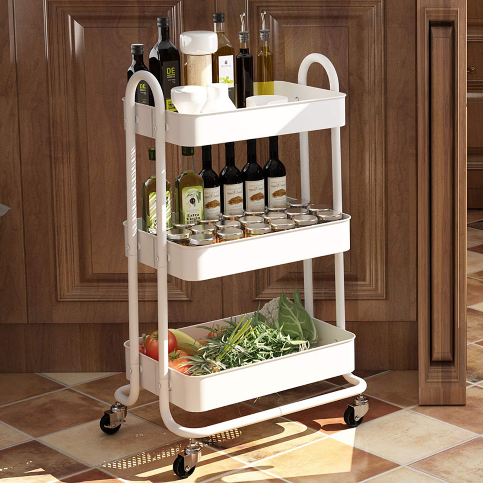Snapklik.com : SNTD 3-Tier Rolling Utility Cart