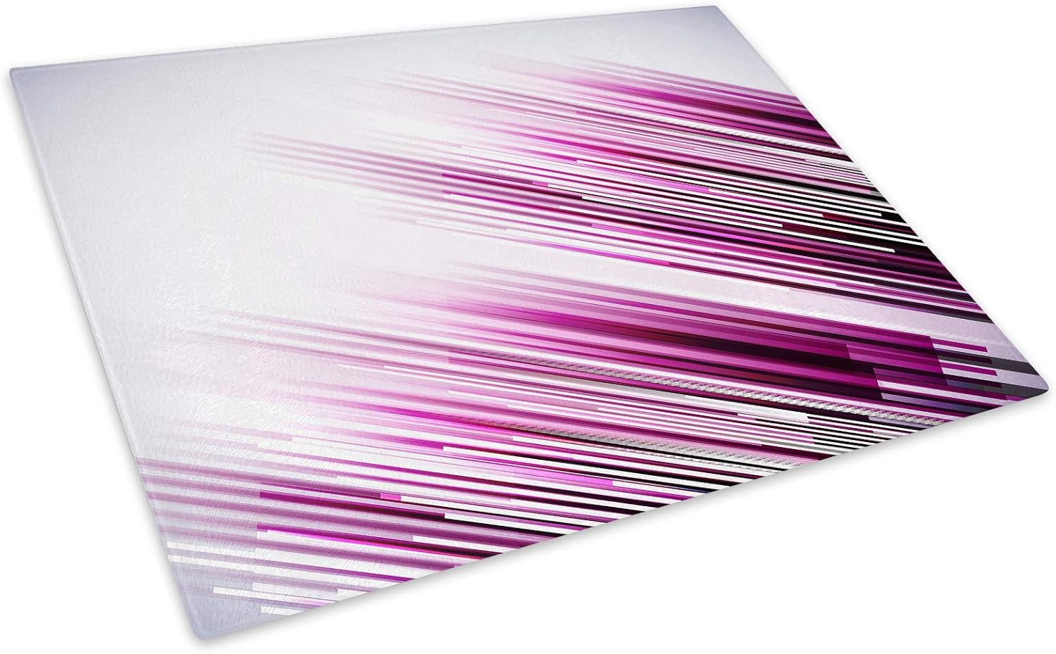 Pink Black Lines Cool Glass Placemat Kitchen Table Mat Worktop Saver ...