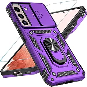 Amazon.com: SunStory for Samsung Galaxy S22 Plus 5G Case with HD Screen Protector & Slide Camera ...