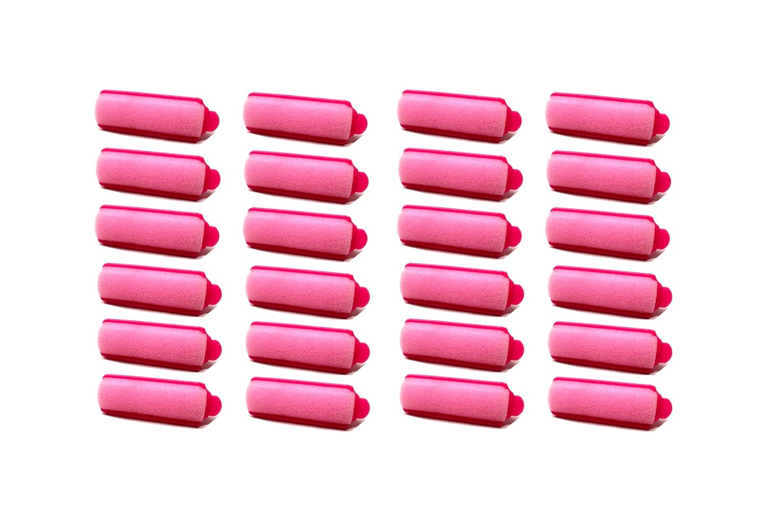 Amazon.com : Set of 24 Small Size Pink Foam Sponge Hair Rollers ...