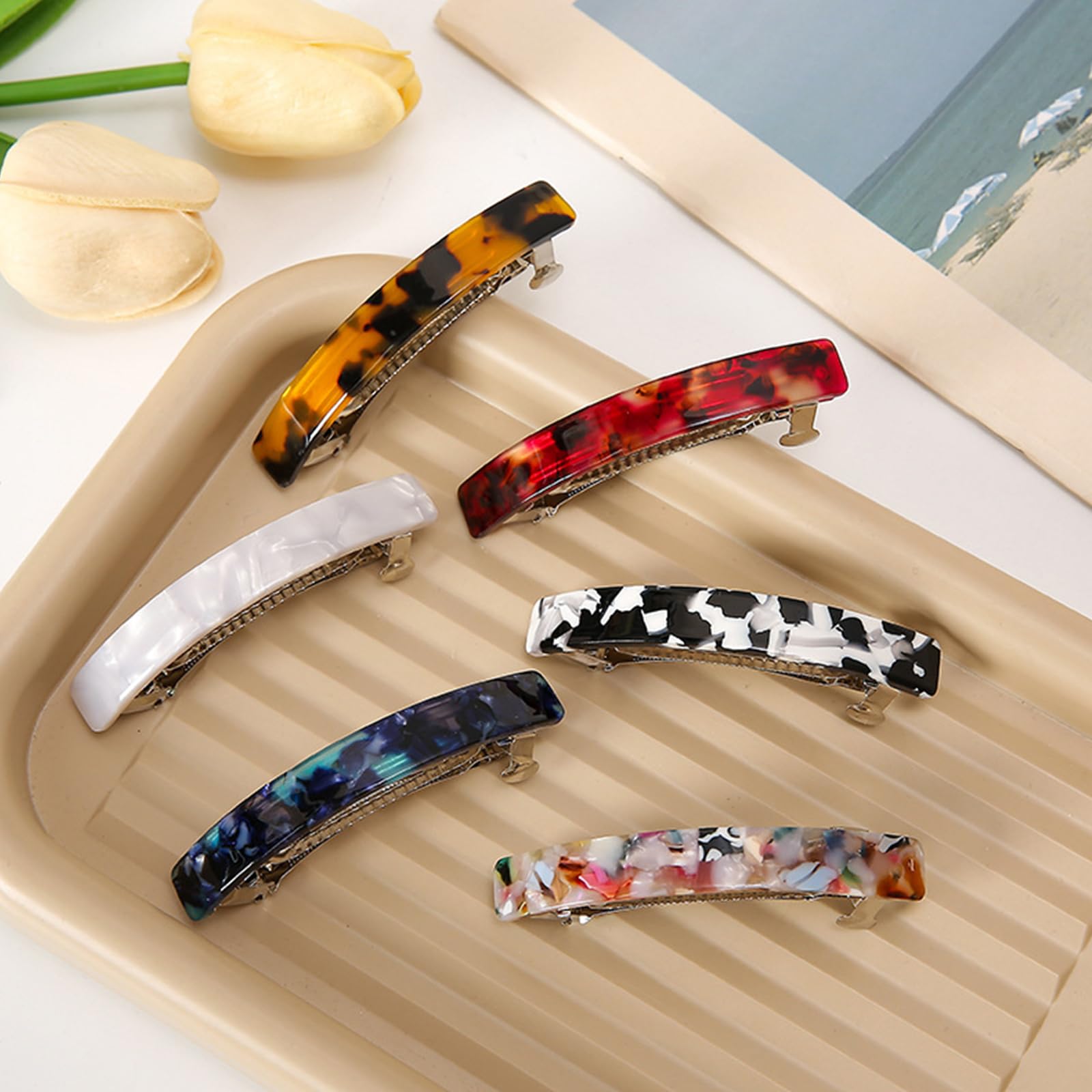 Snapklik.com : 6 Pack Hair Barrettes For Women Girls, Vintage Nonslip ...