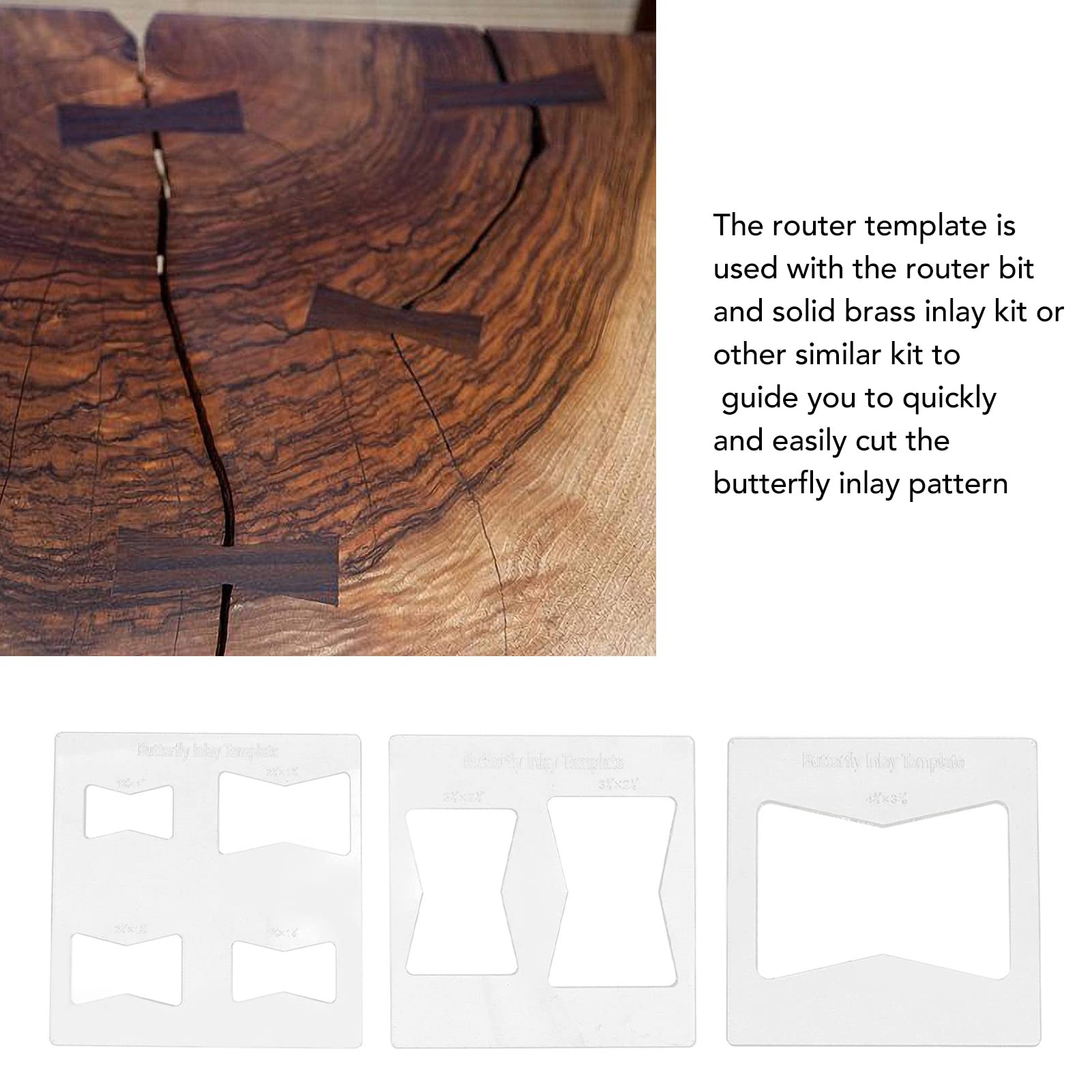 Wood Router Inlay Patterns Butterfly Inlay Template Woodworking For