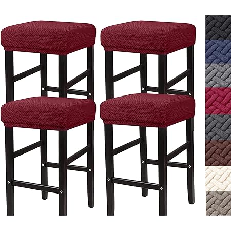 Amazon.com: HFCNMY Stool Covers Rectangle,4 Pack Stretch Rectangle Bar ...
