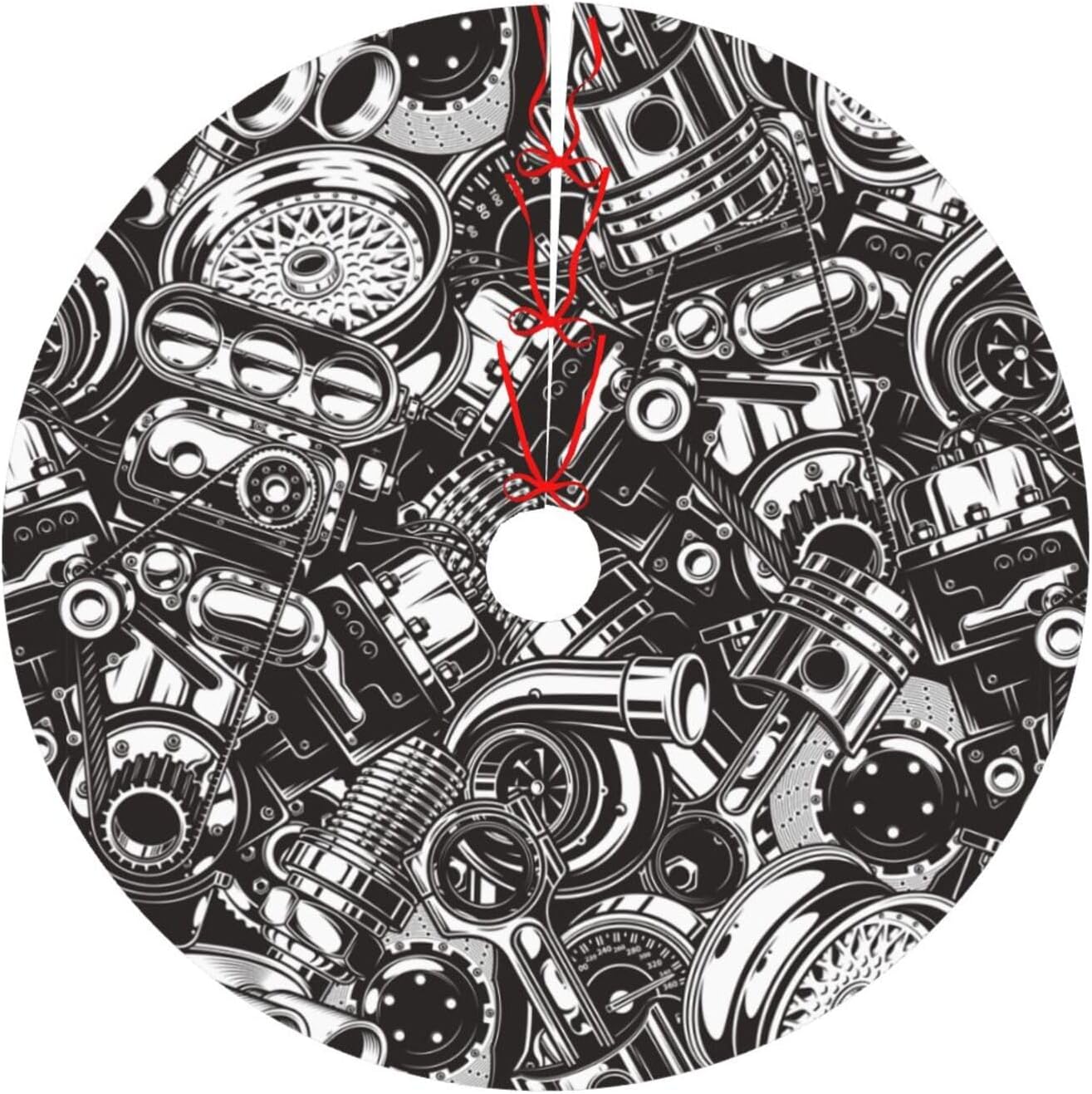 Amazon.com: Automobile Car Parts Christmas Tree Skirt 36 Inches Auto ...
